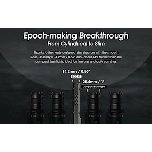 Nitecore EDC27 Every Day Carry Rechargeable Flashlight - 3000 Lumens w/Eco-Sensa USB-C Charging Cable