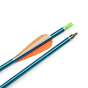 SHARROW 31'' Aluminum Arrows Spine 500 Hunting Targeting Arrow Practice Archery for Compound Bow Recurve Bow