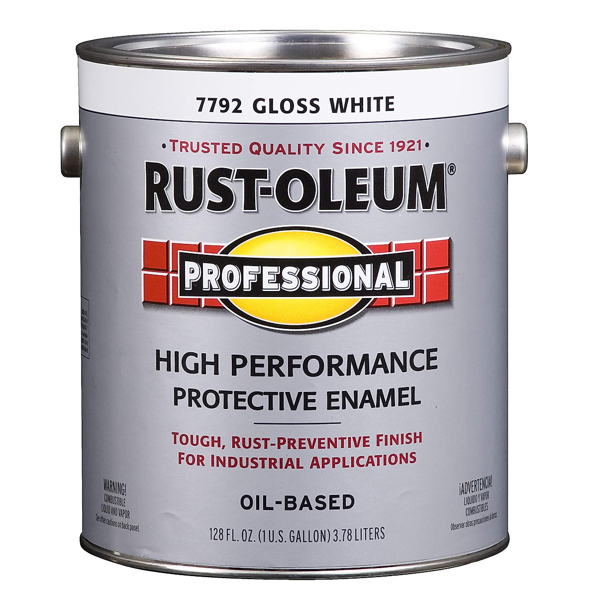 RUST-OLEUM 7792-402 Gallon Gloss White Enamel, 1 Gallon (Pack of 1)