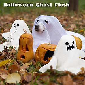 Lucky Radish Ghost Plush Halloween Ghost Plushie - Ultra-Soft & Cuddly Ghost Pillow Cute Ghost Stuffed Animals Home Decor for Boys and Girls (Ghost A)