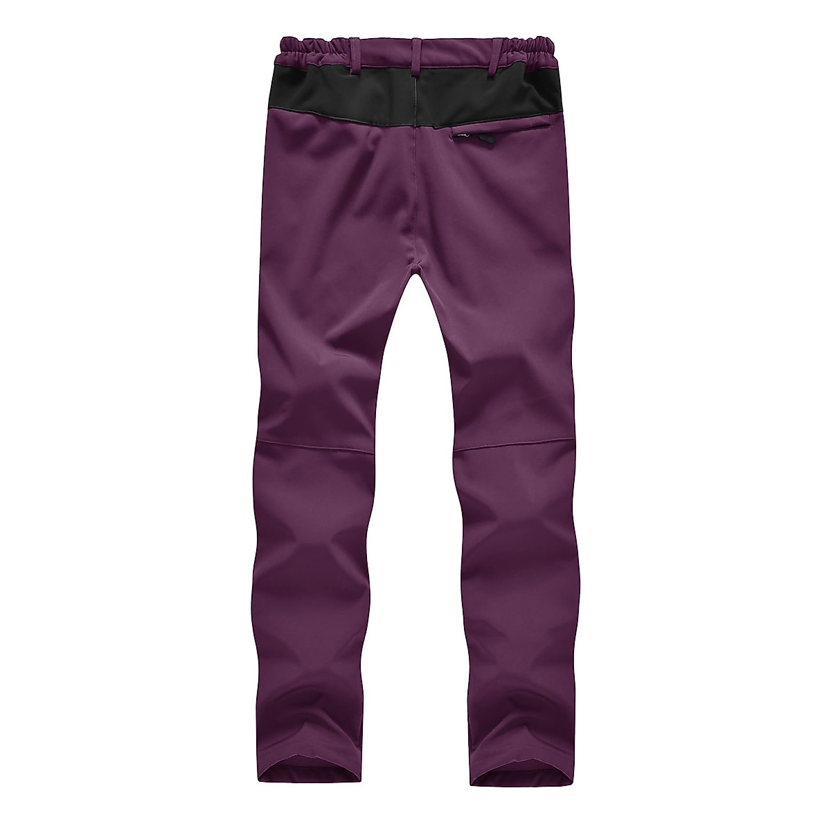TBMPOY Women's Ski Windproof Waterproof Snow Pants Outdoor Hiking Fleece Lined softshell Pants Purple L