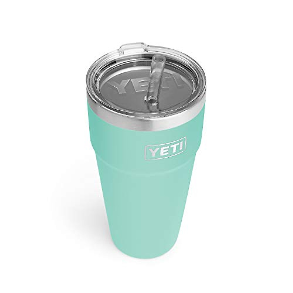 YETI Rambler 26 oz Straw Cup, Vacuum Insulated, Stainless Steel with Straw Lid, Seafoam