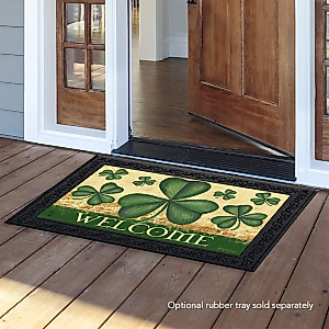 Briarwood Lane Shamrock Welcome St. Patrick's Day Doormat Indoor Outdoor 18" x 30"