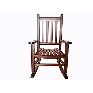 Rockingrocker - K086NT Durable Natural Child’s Wooden Rocking Chair/Porch Rocker - Indoor or Outdoor - Suitable for 4-8 Years Old