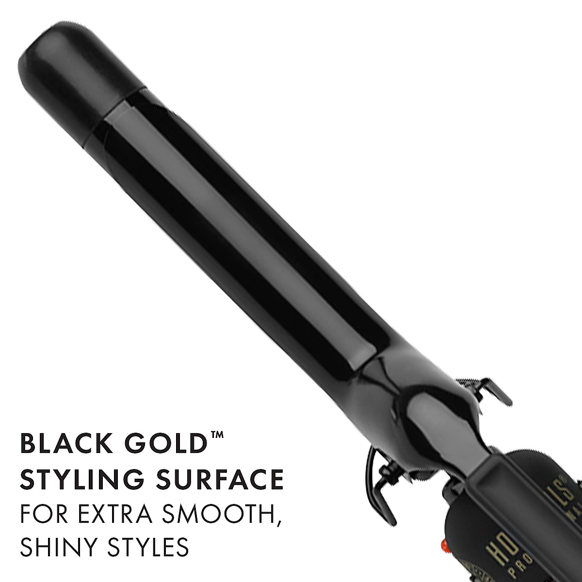 Hot Tools Pro Artist Black Gold Curling Iron | Long Lasting, Defined Curls (1 in)