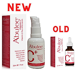 ARBUTEE | Vitamin C Anti Aging plus Brightening Serum -Hyaluronic Acid, Niacinamide, Alpha Arbutin, Salicylic Acid, Vitamin E and Retinol for Men Woman
