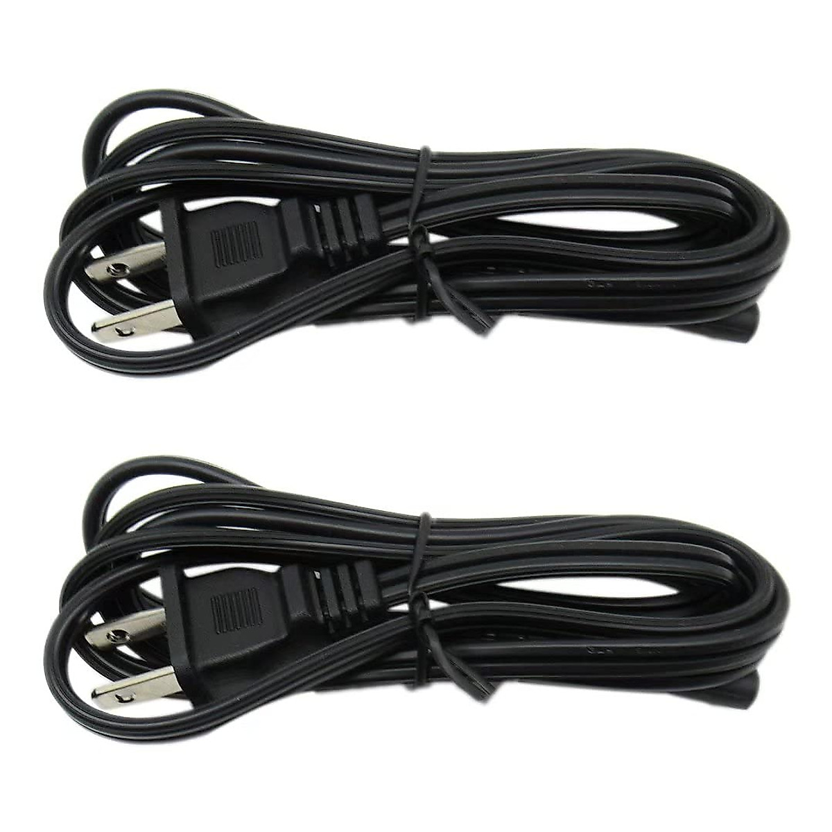 2 Pack Slot Prong Power Cord Charging Cable Wall Plug for Xbox One S 6FT PA-14 2