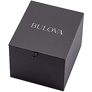 Bulova Men's Crystals Phantom Gold Tone Stainless Steel 3-Hand Quartz Watch, Cushion Shape Dial and Curved Mineral Crystal Style: 98B323