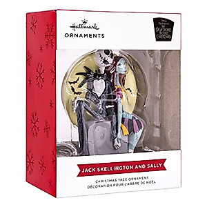Hallmark Disney Tim Burton's The Nightmare Before Christmas Jack and Sally on Tombstone Christmas Ornament (0003HCM0845)