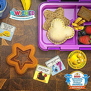 Sandwich Cutter and Sealer - Uncrustables Sandwich Maker - Great for Lunchbox and Bento Box - Boys and Girls Kids Lunch - Sandwich Cutters for Kids (Heart, Star, Mouse)