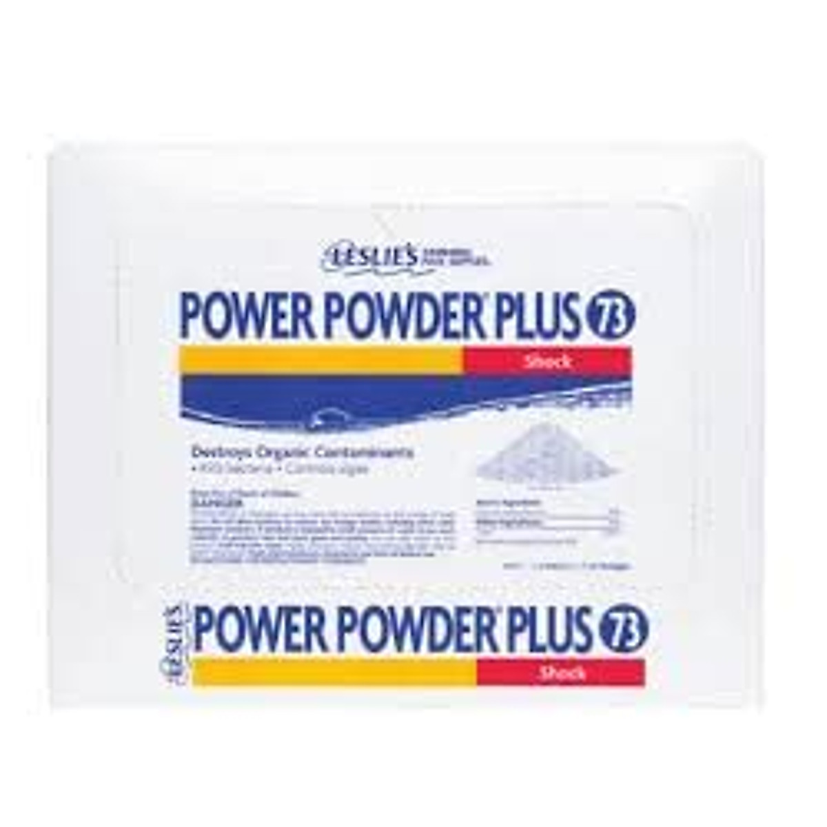 Leslie's Power Powder Plus Flagship Pool Shock and Super-Chlorinator, 1lb - 12 Pack