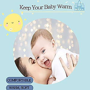 Jktown Newborn Baby Wrap Swaddle Blanket Knit Sleeping Bag Receiving Blankets Stroller Wrap for Baby(Grey) (0-6 Month), 27.56 x 15.75 in