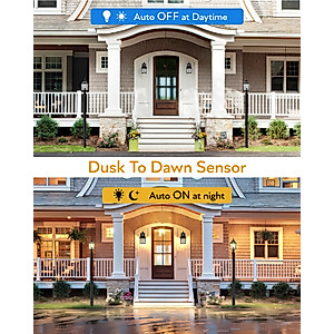 VIANIS Dusk to Dawn Outdoor Post Lights with 3-inch Pier Mount Base, 19.3" Exterior Post Lantern Fixture with Tempered Glass, Anti-Rust Die-Cast Aluminum Light Posts for Outside, Matte Black Lampost