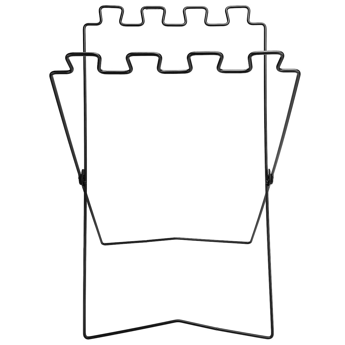 MOUMOUTEN Trash Bag Holder, Portable X Frame Leaf Bag Holder Stand, Outdoor Iron Wire Folding Holder, Folding Shelf for Camping Recycling Garden Laundry Yard Kitchen