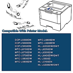 MaxColor 2 TN850 High Yield Toner Cartridge and 1 DR820 Drum Unit Compatible TN-850 DR-820 Replacement for Brother DCP-L5500DN L5600DN MFC-L6700DW L5800DW HL-L6250DW L5000D Printer