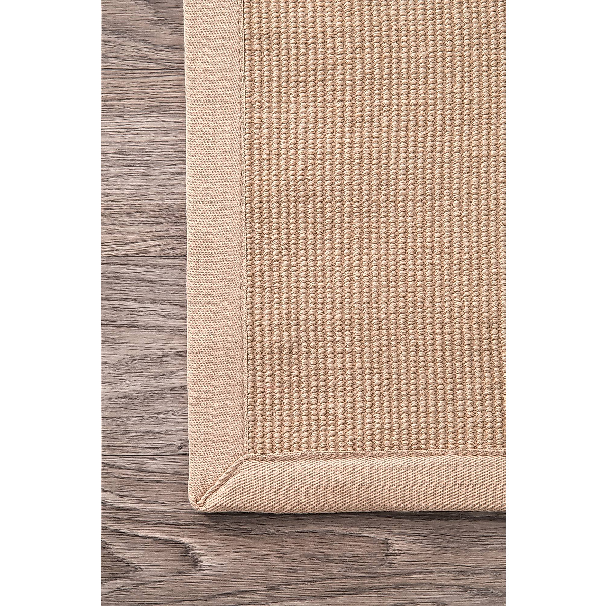 nuLOOM Machine Woven Laurel Jute Area Rug, 5' x 8', Beige