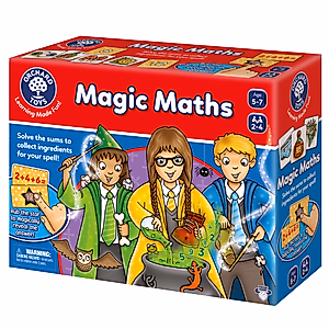 Orchard Toys Moose Games Magic Maths Game. an exciting and spellbinding Math Game. for Ages 5-7 and for 2-4 Players