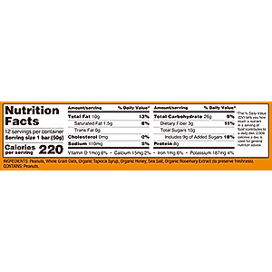 Bob's Red Mill Peanut Butter Honey & Oat Bob's Bars, 1.76 Ounce (Pack of 12)