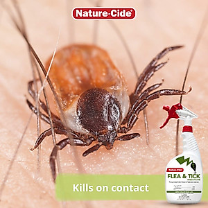 Nature-Cide Flea & Tick. All Natural Tick and Flea Spray for House and Pets to Keep Your Home Safe. Kills on Contact. No Strong Odor. 32 oz