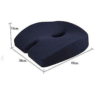 QINERSAW Seat Cushion Pillow for Office Chair, Memory Foam Firm Coccyx Pad, U Shaped Ergonomic Memory Foam Cushion for Office Chairs, Car Seats or Dining Chairs