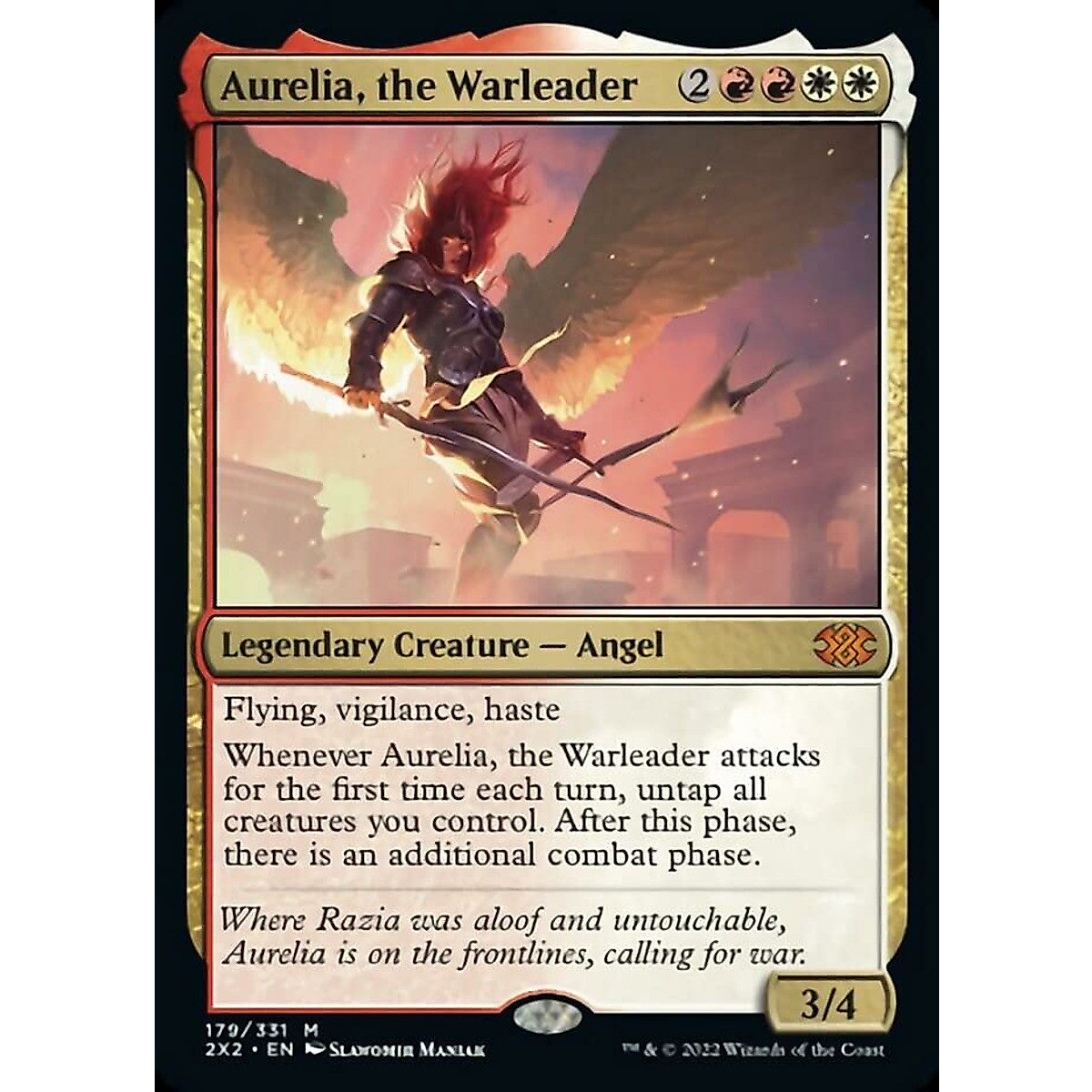 Magic: the Gathering - Aurelia, The Warleader (179) - Double Masters 2022