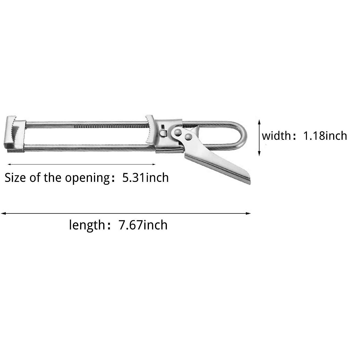 2PCS Master Jar Opener Adjustable Jar & Bottle Opener, Multifunctional Stainless Steel Manual Can Opener Jar Lid Gripper, Easy Open Adjustable Jar Opener