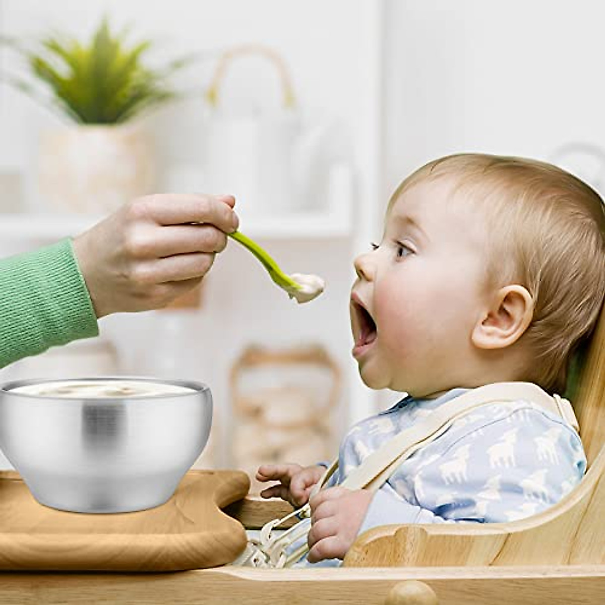 LIANYU Stainless Steel Bowl for Kids, 12oz Kids Toddler Bowls Set of 6, Small Metal Bowls for Child Feeding Dinner Lunch, Soup, Snack, Dishwasher Safe, Matte Finished