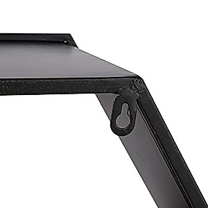 Deco 79 Wood 5 Shelves Wall Shelf, 30" x 7" x 26", Black