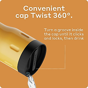 BOBBER 12 oz Leak-Proof Coffee Tumbler for Cold & Hot Drinks – 100% Spill-Proof, Vacuum Insulated, Dishwasher Safe Coffee Thermos – Stainless Steel, BPA-Free Tumbler with Screw On Lid (Orange)