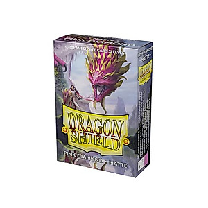 Dragon Shield Japanese Size Sleeves – Matte Pink Diamond 60CT - Card Sleeves Smooth & Tough - Compatible with Pokemon, Yugioh, & More– TCG, OCG