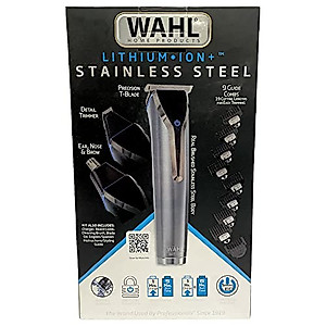 Wahl Stainless Steel Lithium Ion Men's Multi Purpose Beard, Facial Trimmer and T