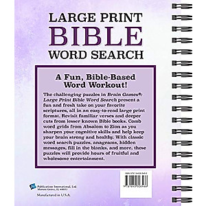 Brain Games - Large Print Bible Word Search (Brain Games - Bible)