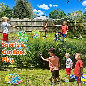 RaboSky Space Sea Theme Toy for Toddlers 1-3-5, Kids Activities Sport Outdoor Play Toys, 2 3 4 5 Year Old Boy Girl Birthday Gift, Backyard Park Bean Bag Toss Party Games