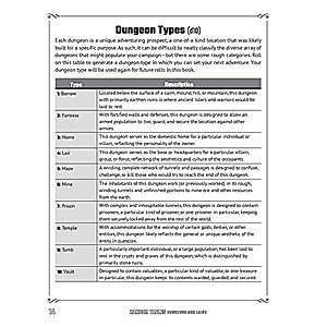 Random Tables: Dungeons and Lairs: The Game Master's Companion for Creating Secret Entrances, Rumors, Prisons, and More