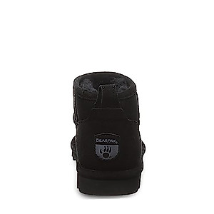 BEARPAW Women's Shorty Black Size 9 | Women's Ankle Boot | Women's Slip On Boot | Comfortable Winter Boot