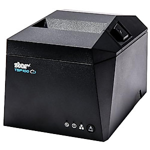 Star Micronics TSP143IVUE USB/Ethernet (LAN) Thermal Receipt Printer with Android Open Accessory (AOA), CloudPRNT, Cutter, and Internal Power Supply - Gray