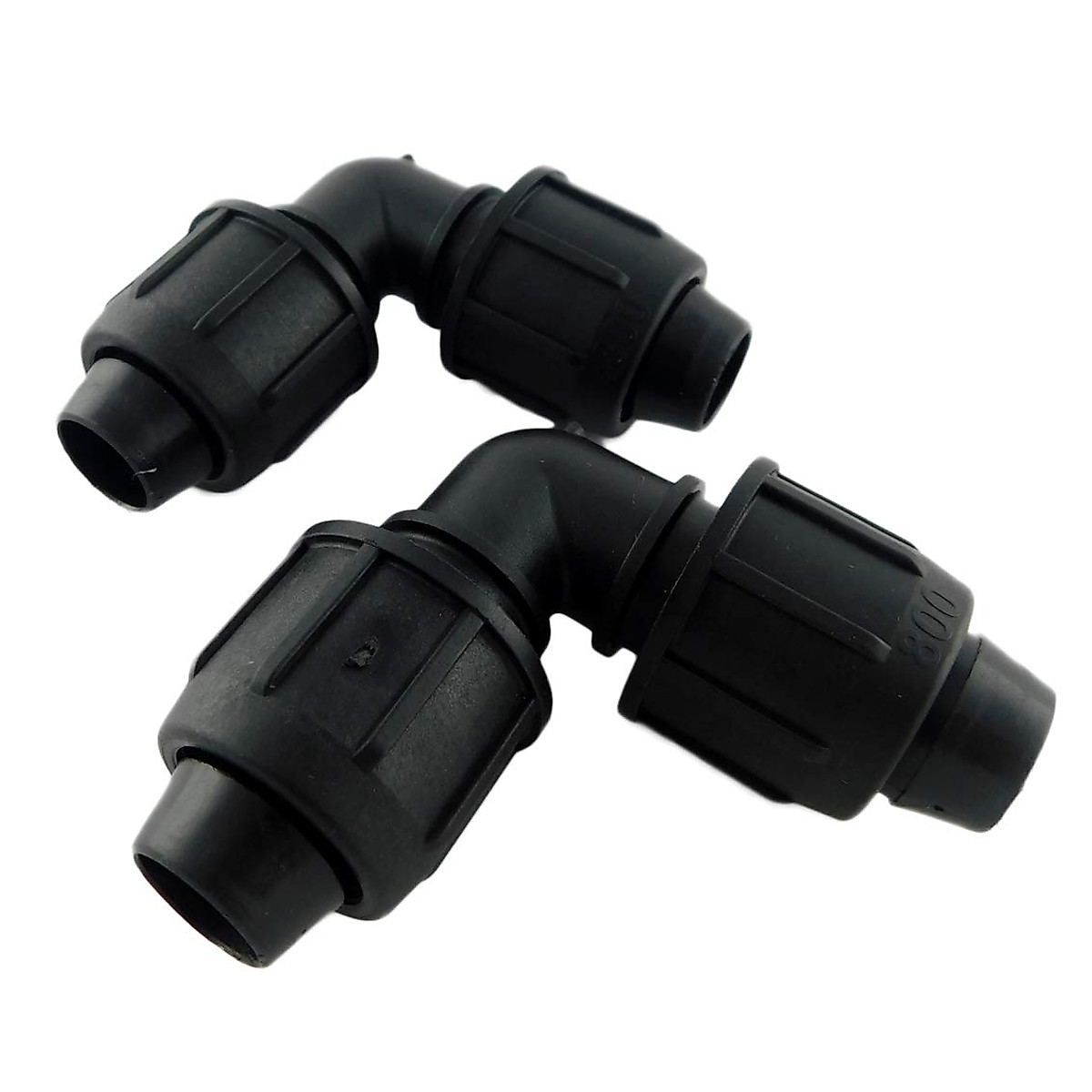 Perma-Loc Tubing Elbow - Size 3/4" - 2 Pack | Reusable Connector | Drip irrigation Parts | Fittings | Compatible with Drip Depot Polyethylene Tubing