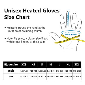 SNOW DEER Heated Gloves Mittens -Upgraded 7.4V Electric Rechargeable Battery Powered Heated Ski Gloves Men Women for Ski Skating Motorcycling Hunting Fishing Camping Hiking