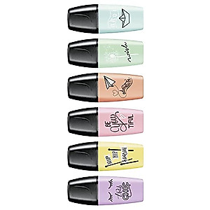 Highlighter - STABILO BOSS MINI Pastellove Wallet of 6 Assorted Colours