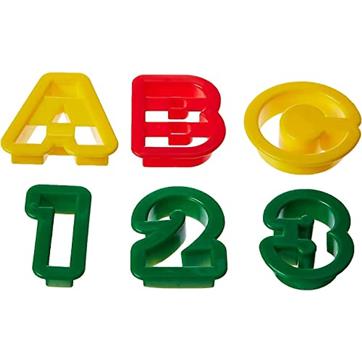 R&M International Alphabet and Number 1.5" Cookie Cutters, 36-Piece Bucket