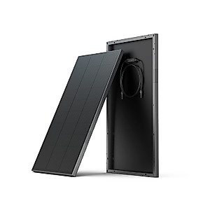 EF ECOFLOW 2PCS 100W 12V Solar Panels, High Efficiency Monocrystalline PV Modules, IP68 Waterproofing, Ideal for RV& Marine Rooftop, Farm Battery, Power Kits & Ecosystem