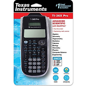 Texas Instruments Scientific Calculator-TI-36X Pro-16-Digit LCD / 6 Pack