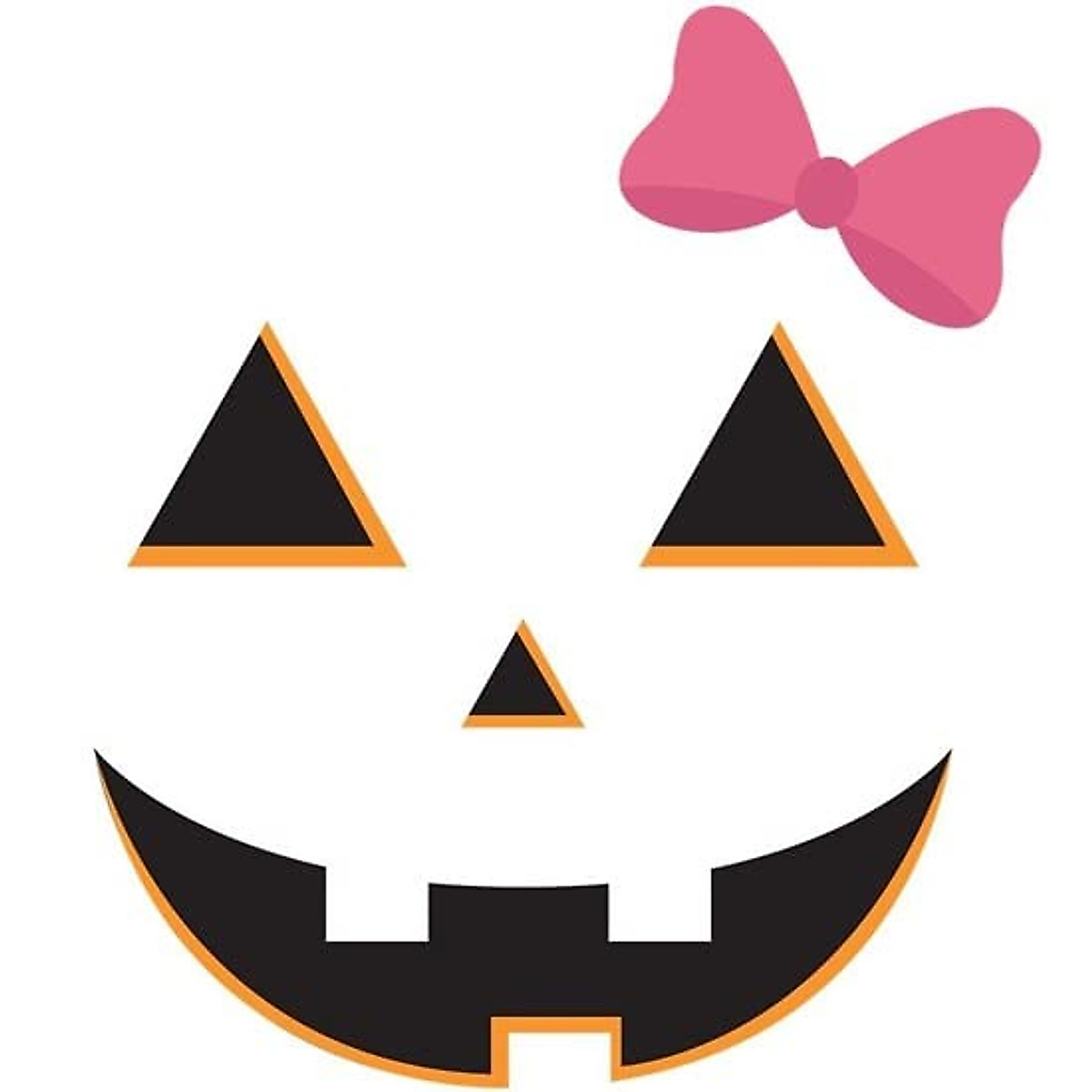 CafePress Pumpkin Face Pink Bow Mug Ceramic Coffee Mug, Tea Cup 11 oz