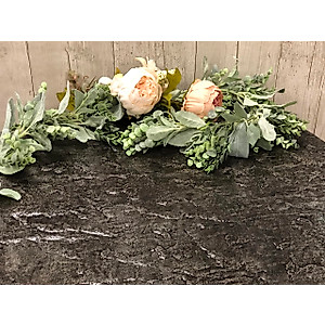 Concrete Cement Lazy Susan Unique, Hand Crafted, Gray, Turntable, 360 Degree Swivel, Made in The USA, Home Decor by Concrete Resurrection (Black 15" Diameter)