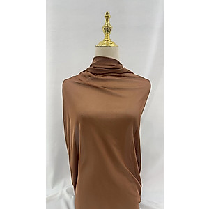 Tulle,Power Mesh,mesh Fabric, Skin Nude Fabric, Soft Touch Stretch Tulle 3 Yards M2 (Brown Nude)