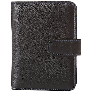 Travelon Safe Id Color Block Bi-Fold Tab Wallet, Black, One Size