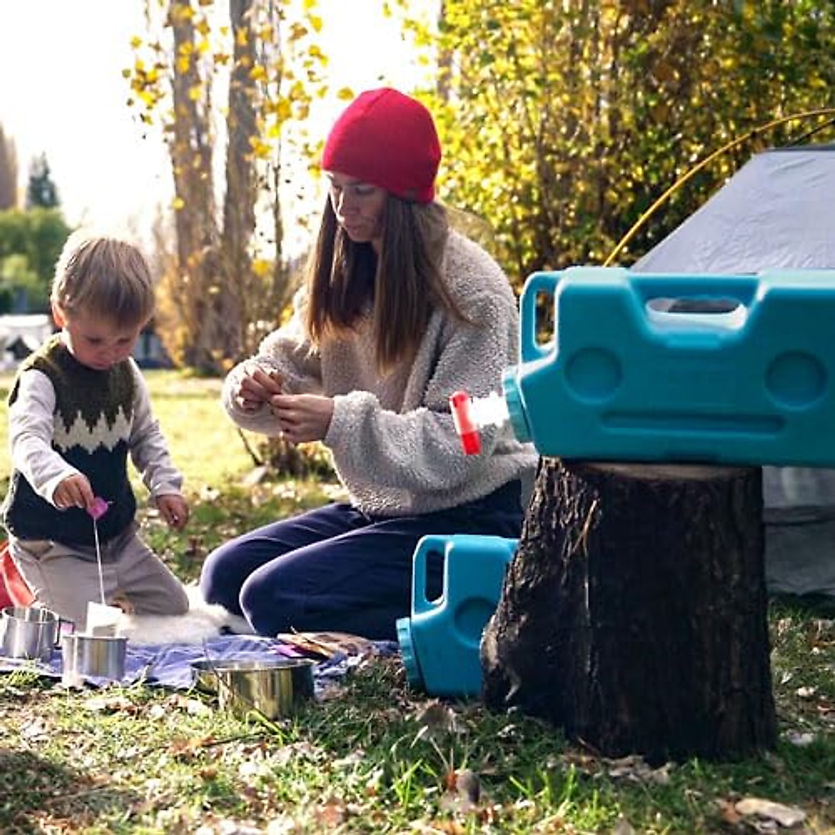 Sagan Life AquaBrick Container Ventless Spigot Cap, Outdoor Beverage Dispenser Spigot - Camping, Sports, Picnics, Pets; FOR BRICKS MADE 2022 OR LATER (Spigot Only)