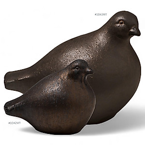 Emissary Metallic Quail, 10" H
