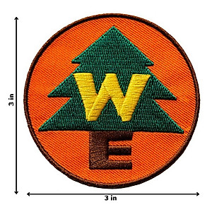 Wilderness Explorer Boy Scout Camping Backpack Embroidered Iron On Patch Badge Applique Adventure Nature Hiking Cartoon Jean Jacket