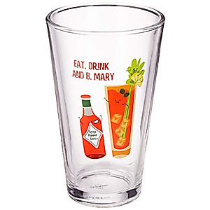 Pavilion - Eat, Drink & B. Mary - Bloody Mary - 16 oz Pint Glass Tumbler